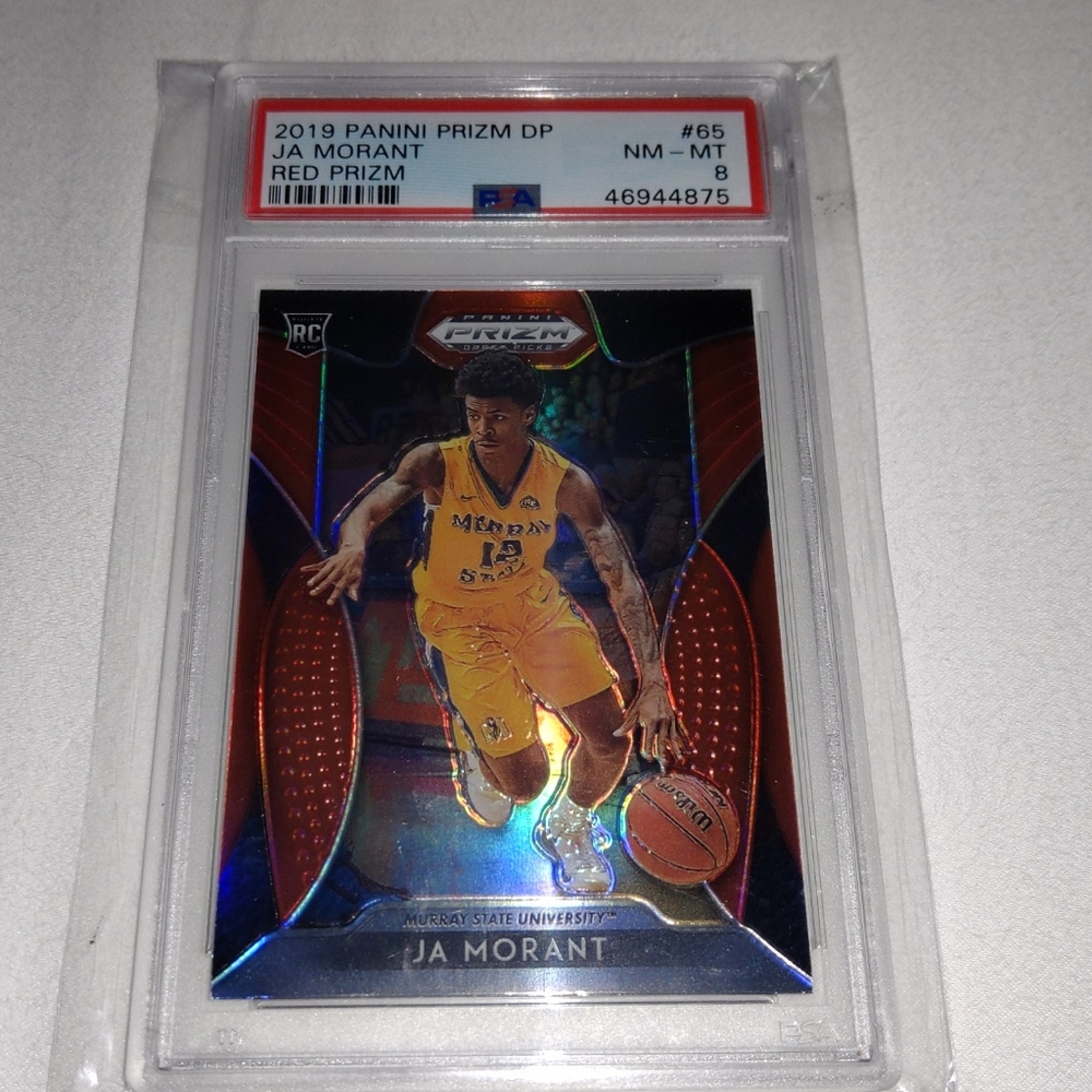 Ja Morant Red Prizm Rc Graded 8 - Gem